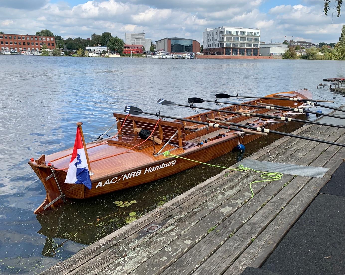 Barke rudern auf der Bille - RV Bille